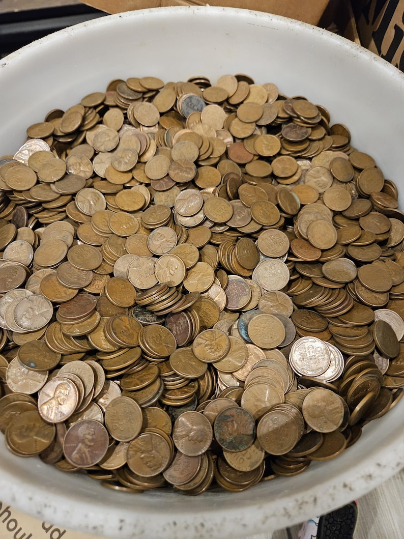 Wheat Penny by the POUND 1909-1958... With Indians - Etsy