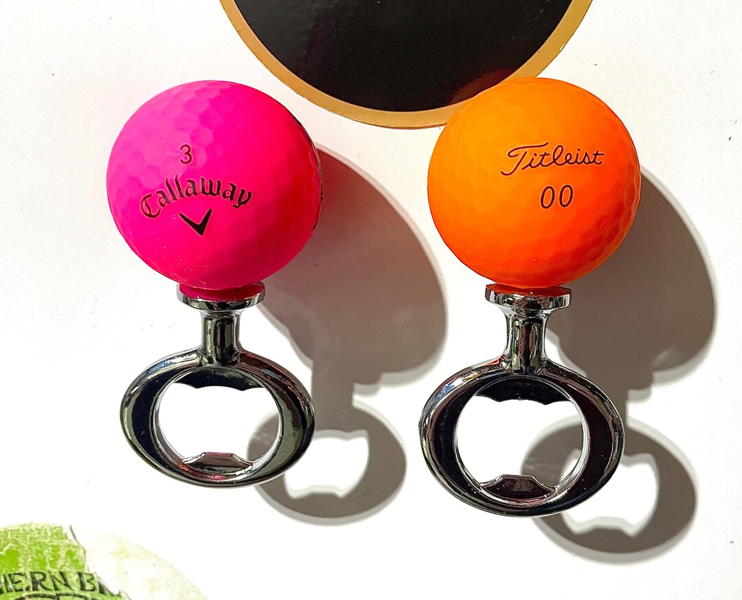 Golf Ball Magnet Bottle Opener - 2 Pack - Gift, Father's Day, Christmas ...