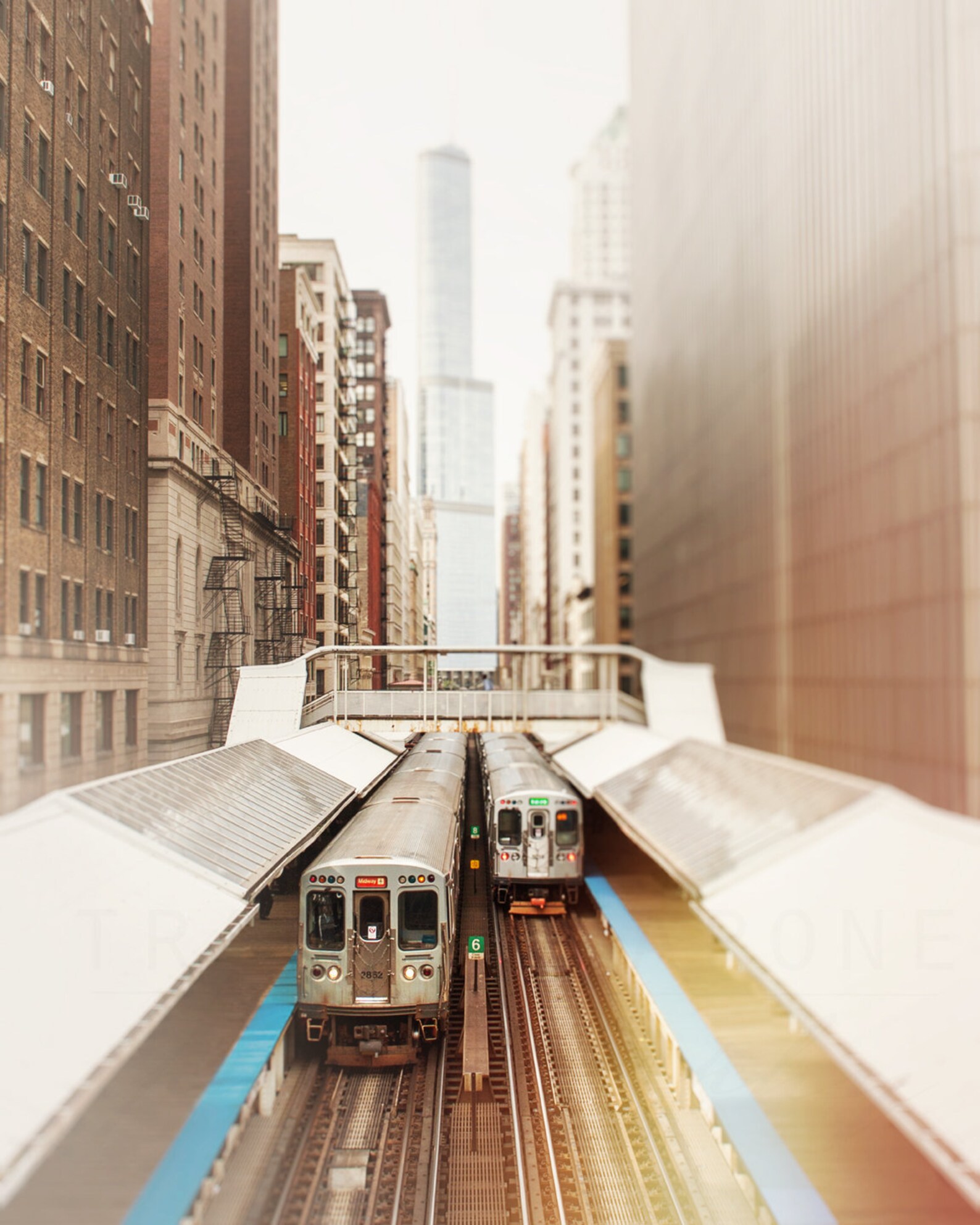 Chicago CTA Train Decor Elevated Train Photograph Urban - Etsy