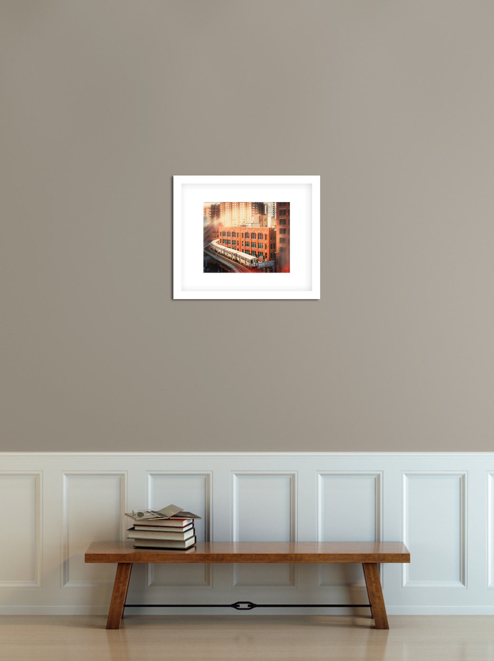 Chicago Loop Art Color Train Photography L Train Wall Art - Etsy