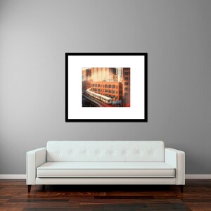 Chicago Loop Art Color Train Photography L Train Wall Art - Etsy