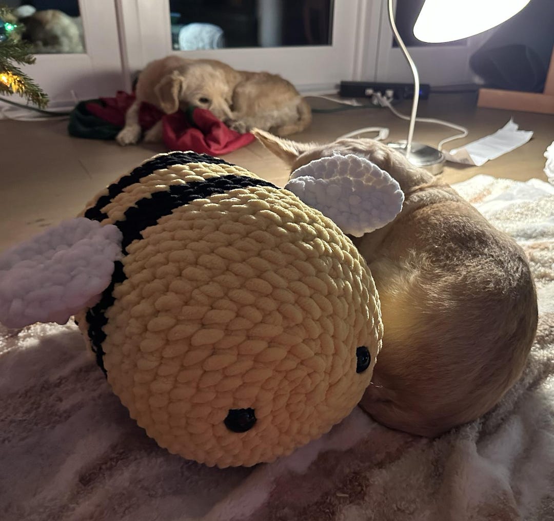 Jumbo Bee Crochet : Huggable and Squishy Crochet Stuffed Animal Bee - Etsy