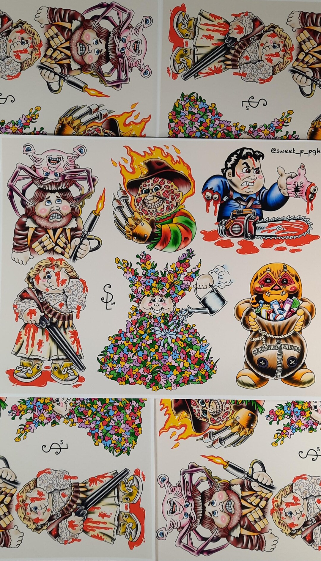 GPK Horrorible Tattoo Flash Sheet - Etsy