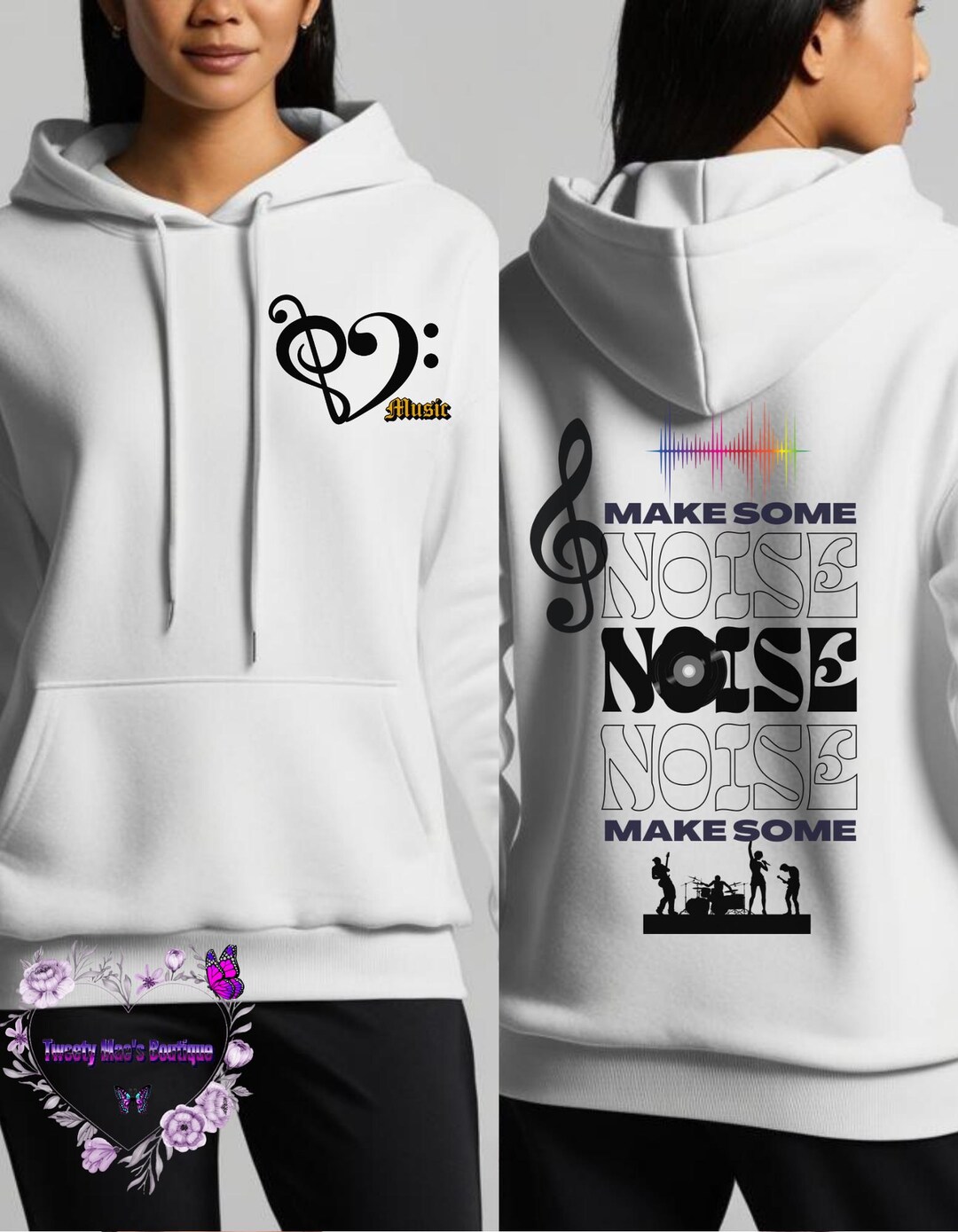 Heart Treble Clef Sweatshirt: Music Lover Jumper - Etsy