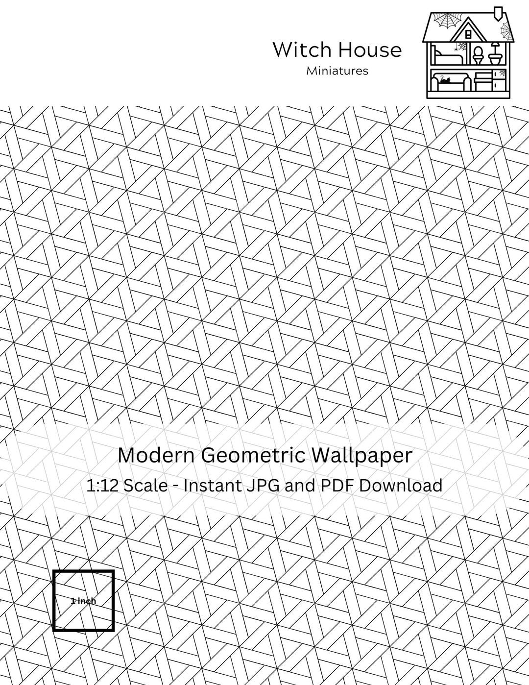 Miniature 1:12 Scale Dollhouse Printable Flooring / White Modern ...