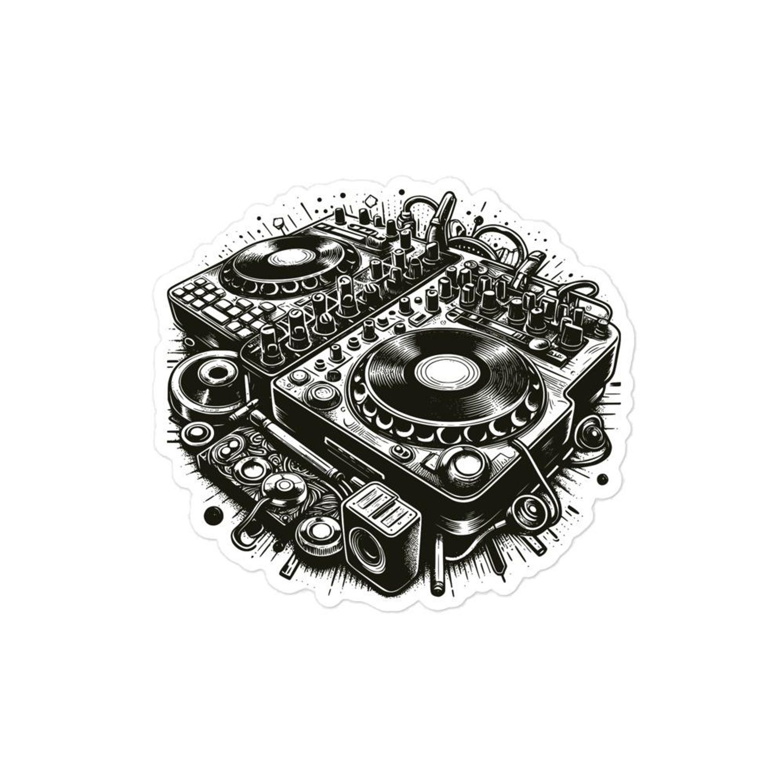 DJ Controller Stickers Bubble-free DJ Stickers EDM and Music Festival ...