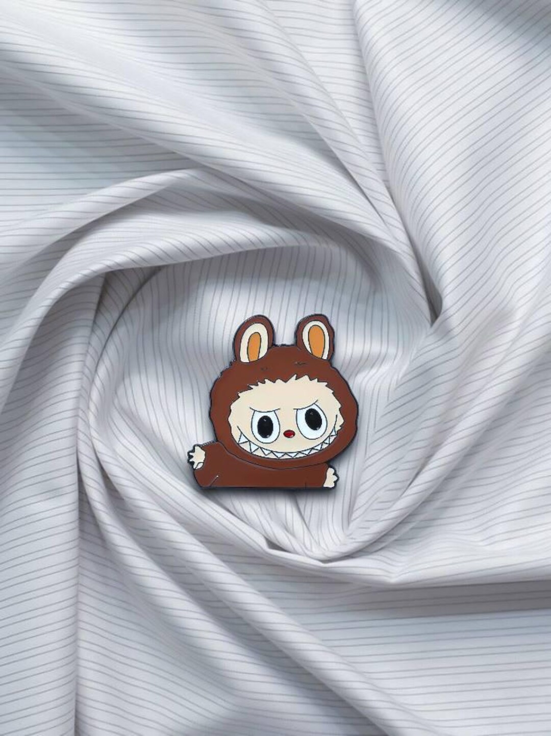 Labubu Brown Enamel Pin Cute Meme Friends Birthday Pins - Etsy UK