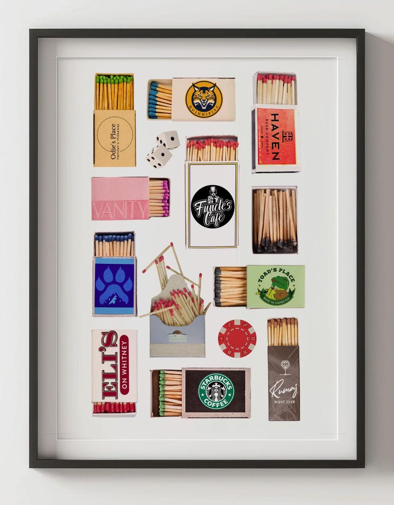 Custom Match Box Print, DIGITAL DOWNLOAD, Custom Wall Art - Etsy