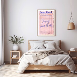 Personalized Guest Check, DIGITAL DOWNLOAD, Guest Check Print ...