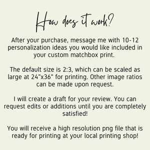Custom Match Box Print, DIGITAL DOWNLOAD, Custom Wall Art - Etsy
