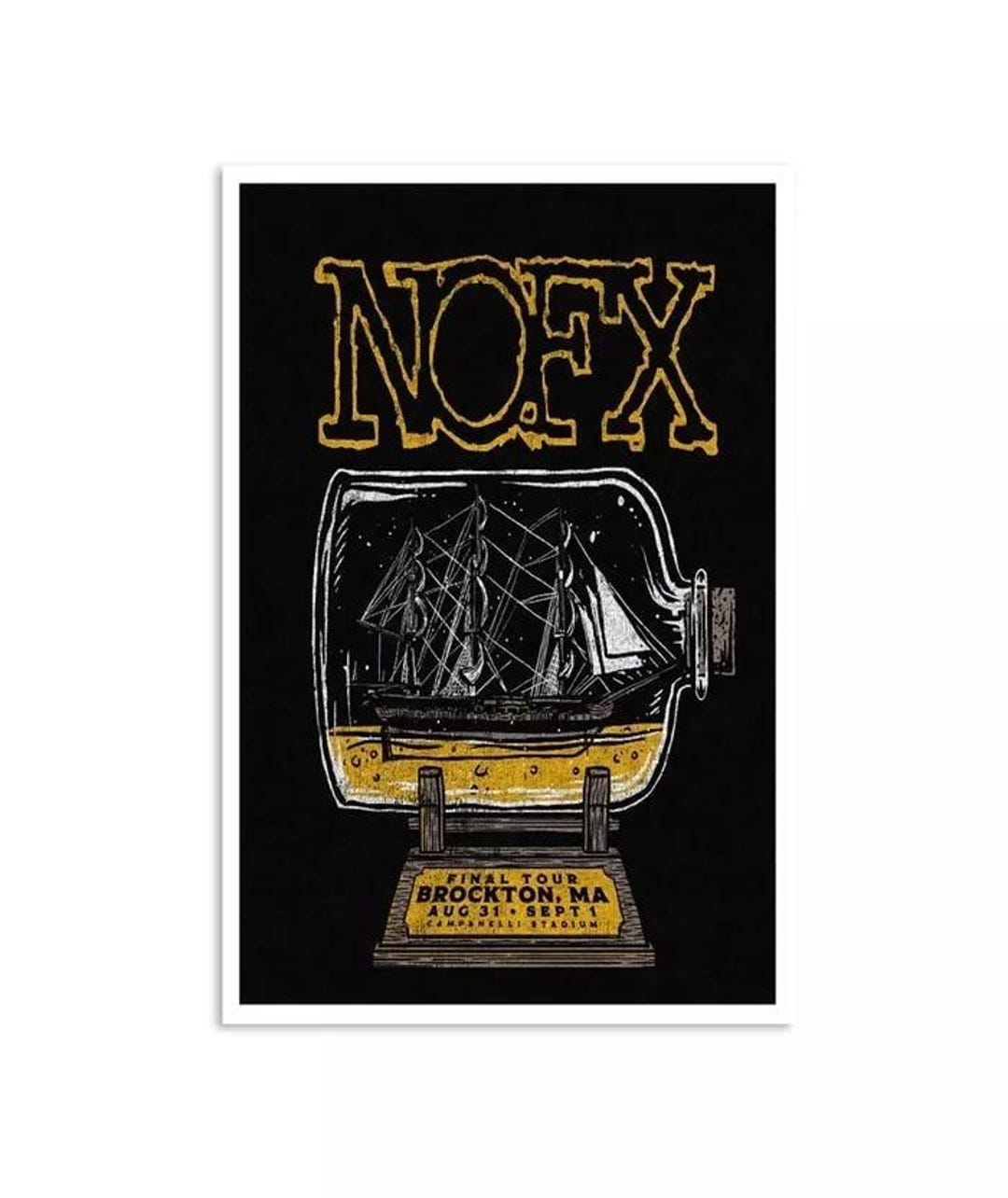 NOFX Poster in Brockton, MA Final Tour 2024, Home Decor - Etsy