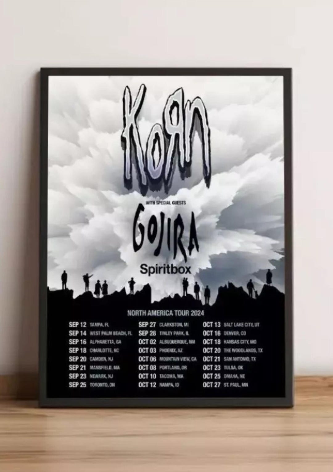 Korn With Special Guest Gojira and Spiritbox North America Tour 2024 Poster - Etsy