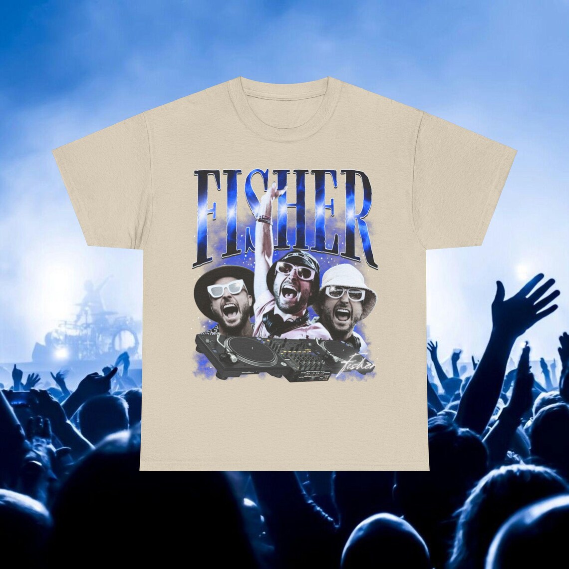 Fisher T-shirt, DJ Fisher Fan Tee, Unisex Heavy Cotton Shirt, EDM Music ...