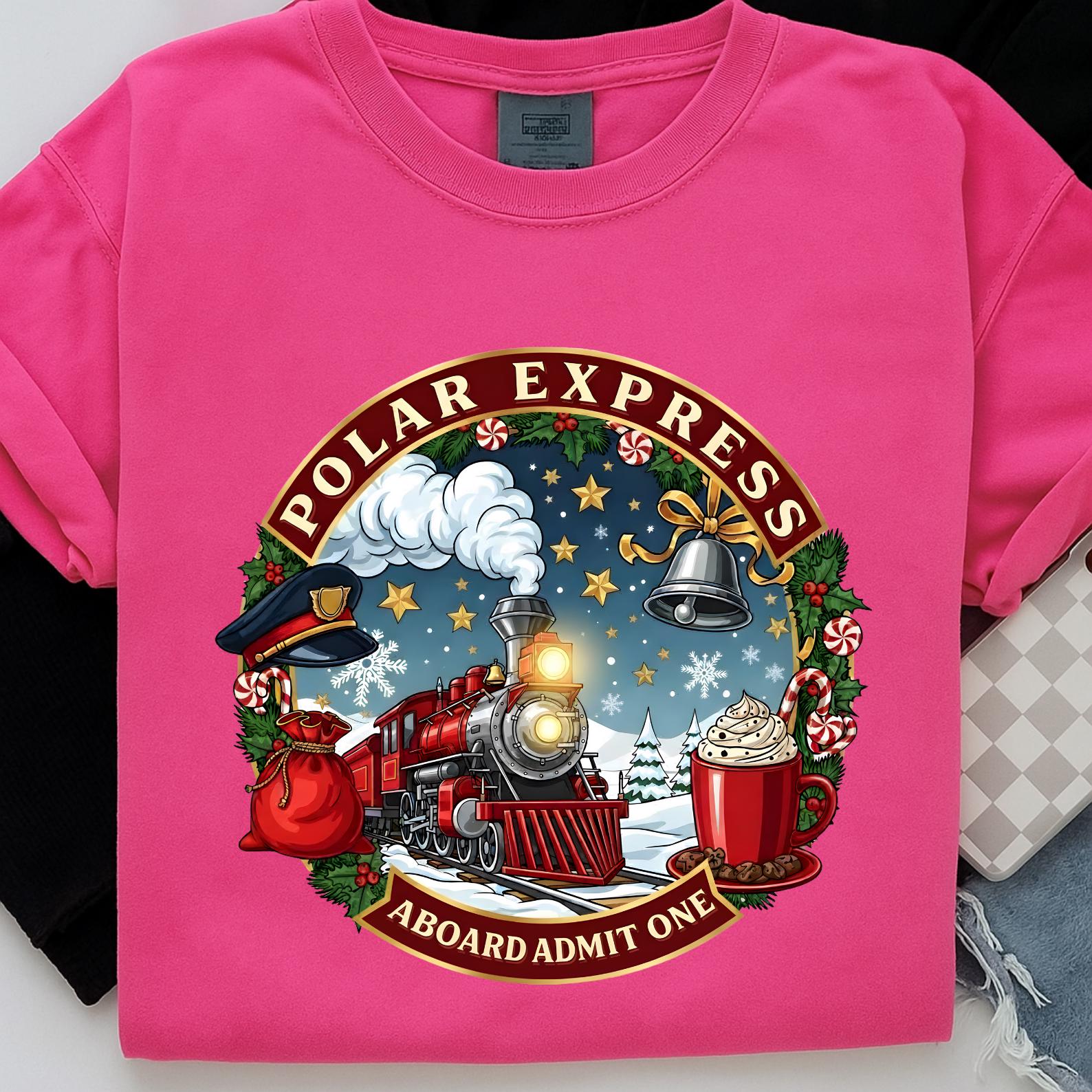 Polar Express PNG, North Pole Magic PNG Clipart, Christmas Shirt ...