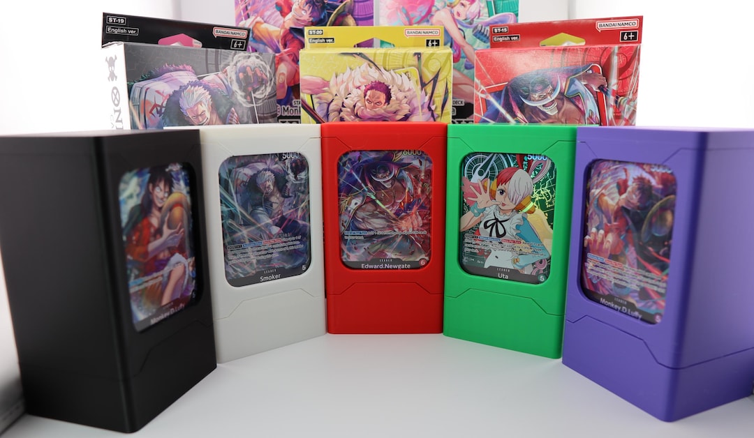 OPTCG Magnetic Deck Box With Windowed Display for Leader and DON ...
