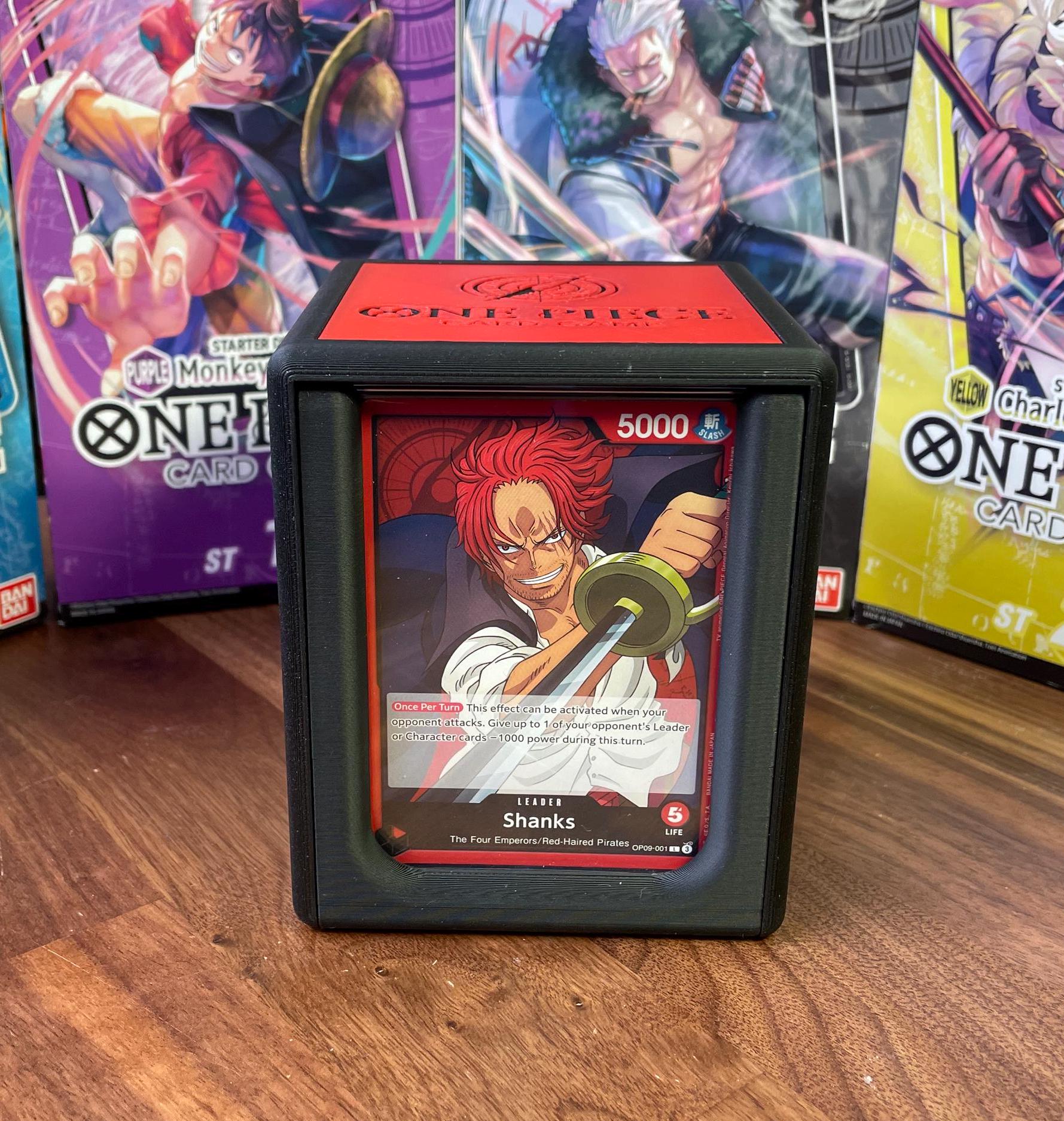 OPTCG DOUBLE WINDOWED Red Haired Shanks Themed Deck Box!!! - Etsy