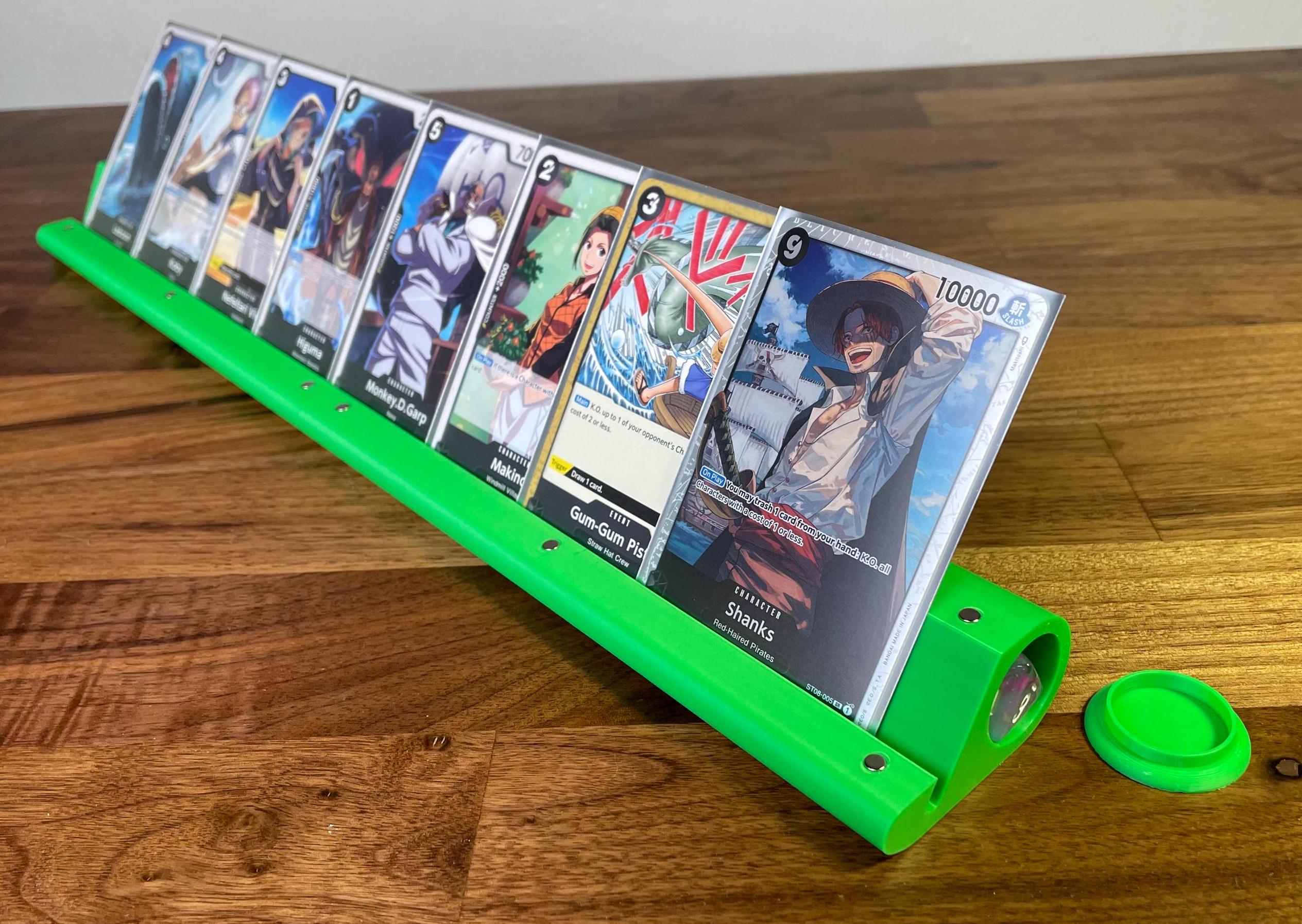 Magnetic TCG Card Stand With Dice Compartments for OPTCG, MTG, Lorcana ...