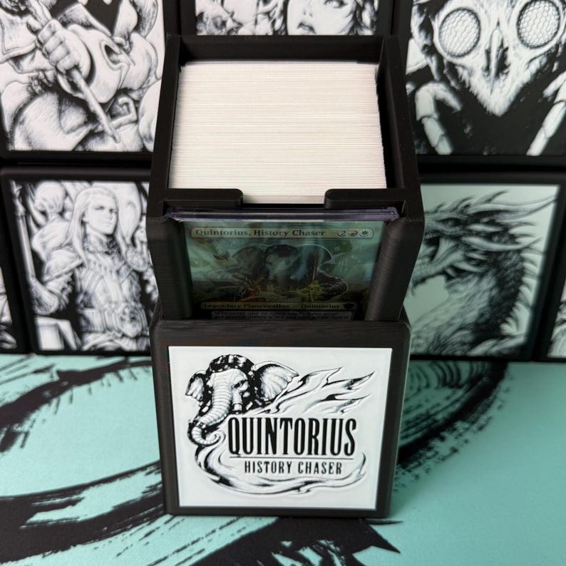 History Chaser Hinged Commander Deck Box | MTG EDH Card Storage Case ...