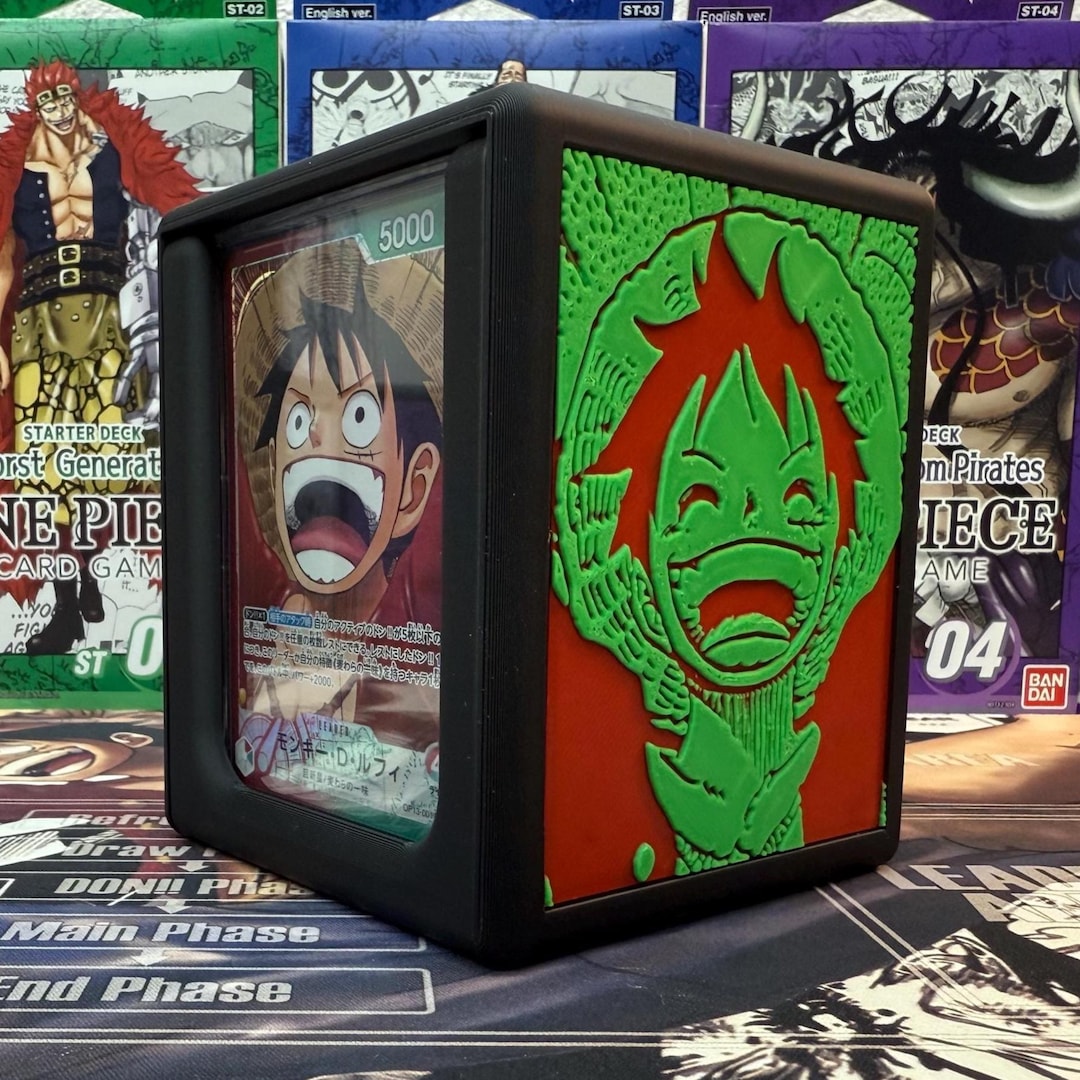 OPTCG DOUBLE WINDOWED Rg Luffy Themed Deck Box!!! - Etsy
