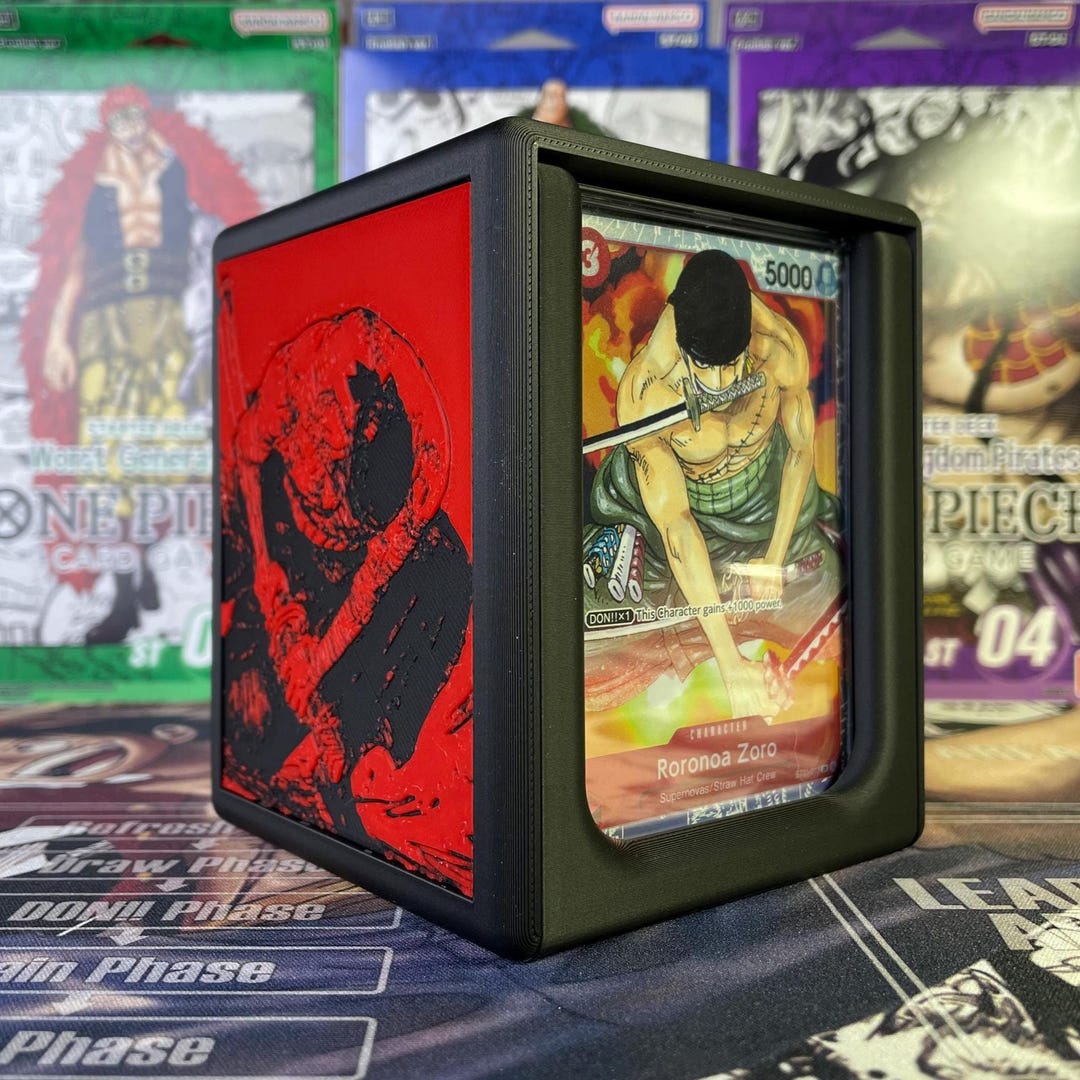 OPTCG DOUBLE WINDOWED Roronoa Zoro Themed Deck Box!!! - Etsy