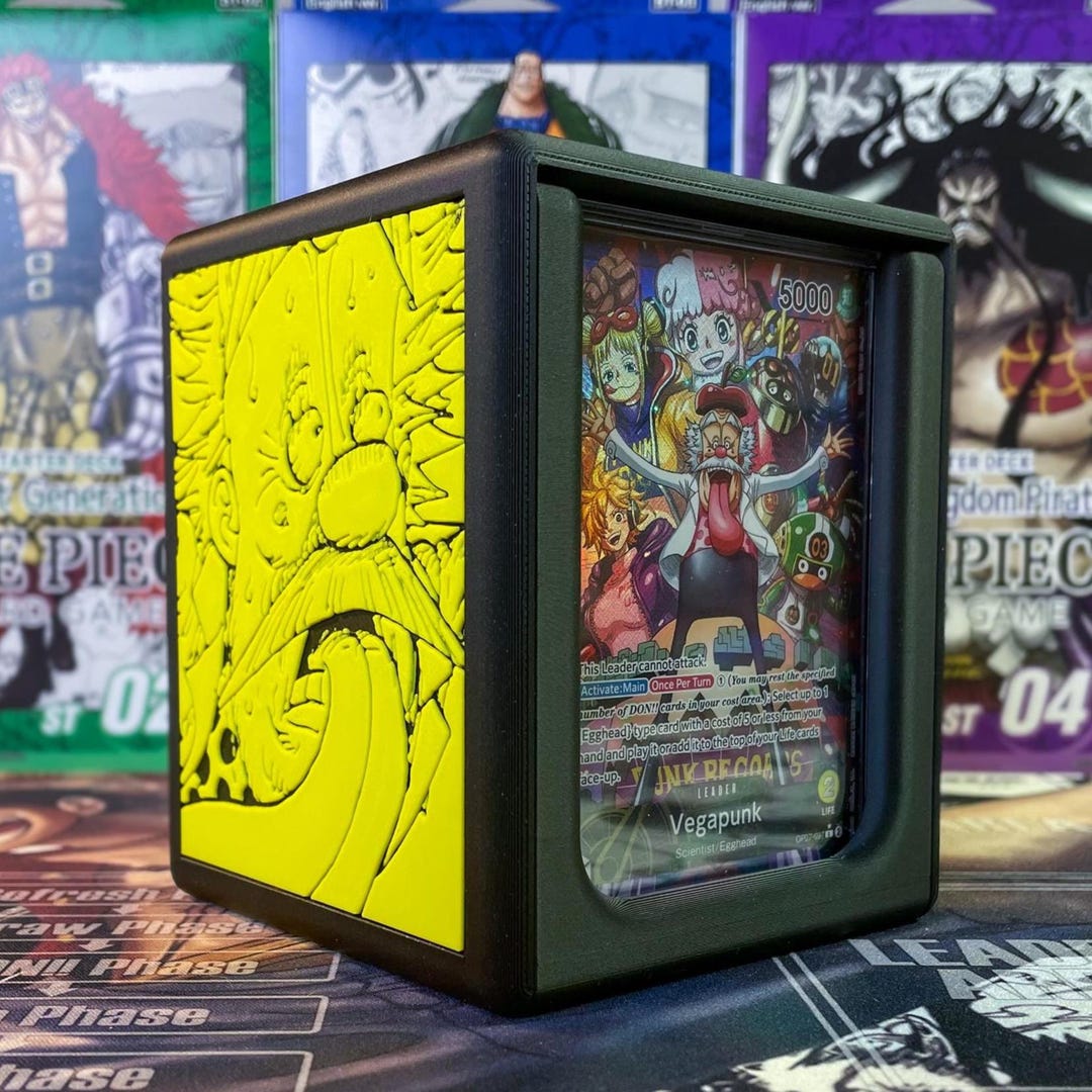 OPTCG DOUBLE WINDOWED Vegapunk Themed Deck Box!!! - Etsy