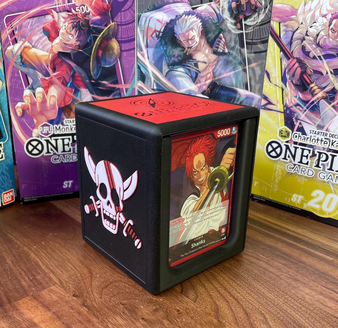OPTCG DOUBLE WINDOWED Red Haired Shanks Themed Deck Box!!! - Etsy