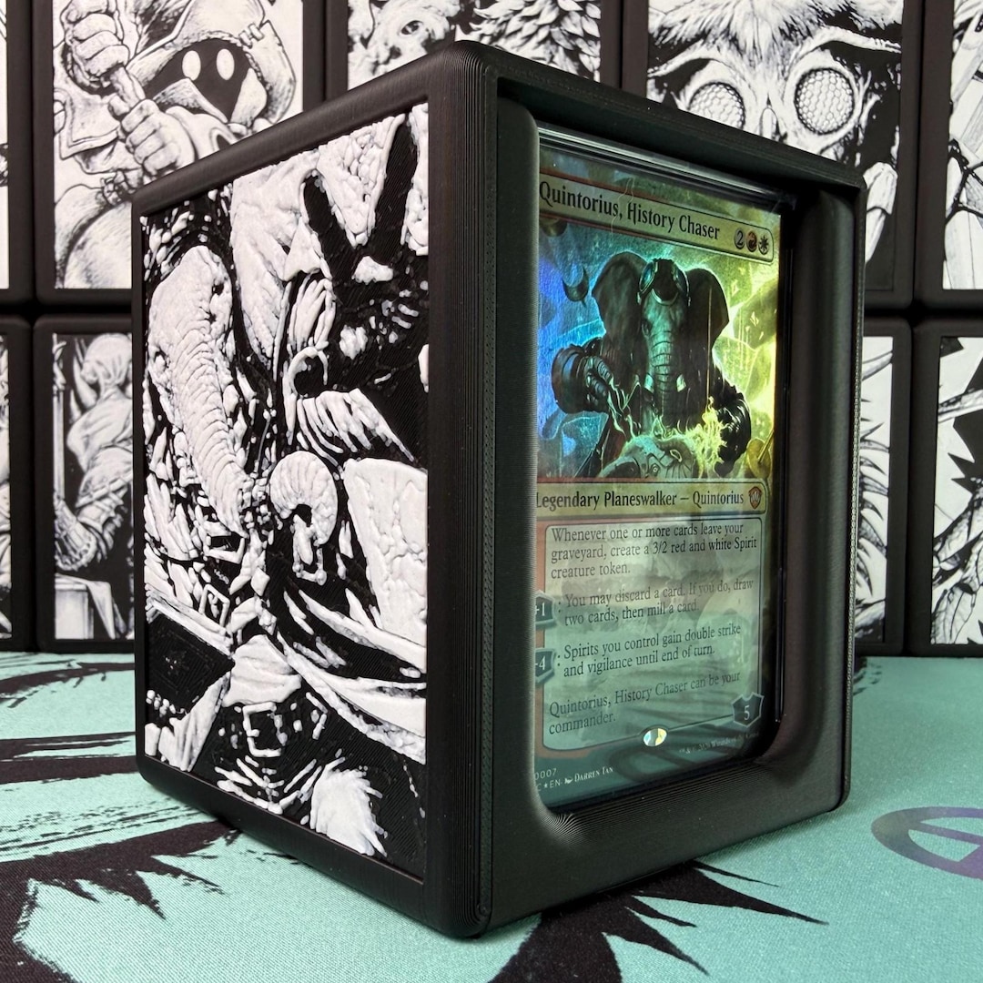 History Chaser Hinged Commander Deck Box | MTG EDH Card Storage Case ...