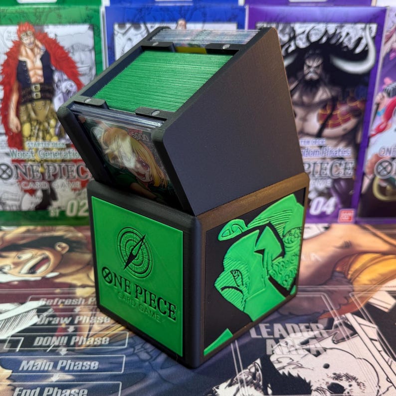 OPTCG DOUBLE WINDOWED Roronoa Zoro/dracule Mihawk OP12 Themed Deck Box ...