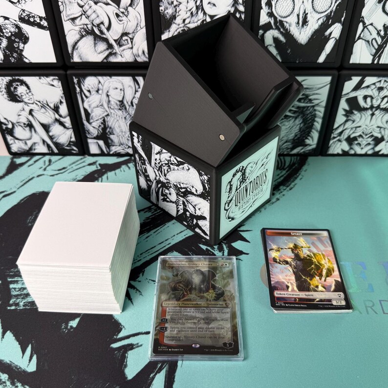 History Chaser Hinged Commander Deck Box | MTG EDH Card Storage Case ...