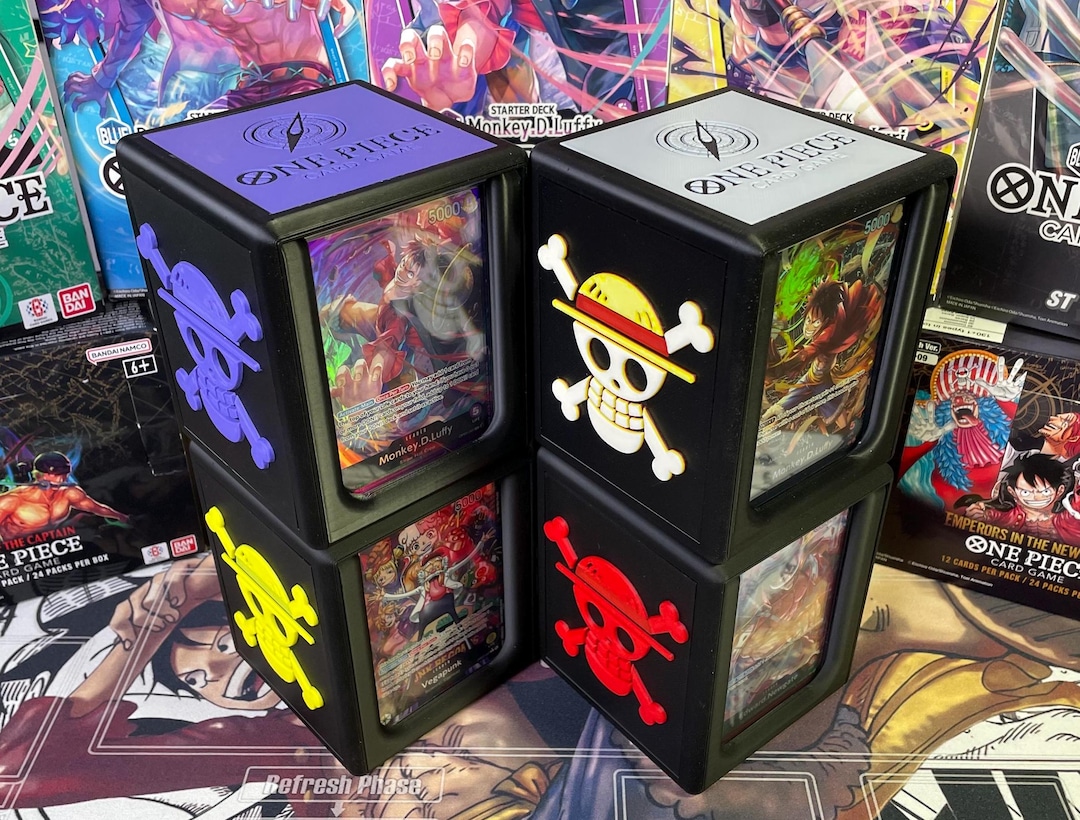 OPTCG DOUBLE WINDOWED Hinged Display Deck Box!!! - Etsy