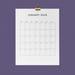 Printable 8.5x11 2025 Calendar - Portrait - 12 Page PDF - Letter Size ...