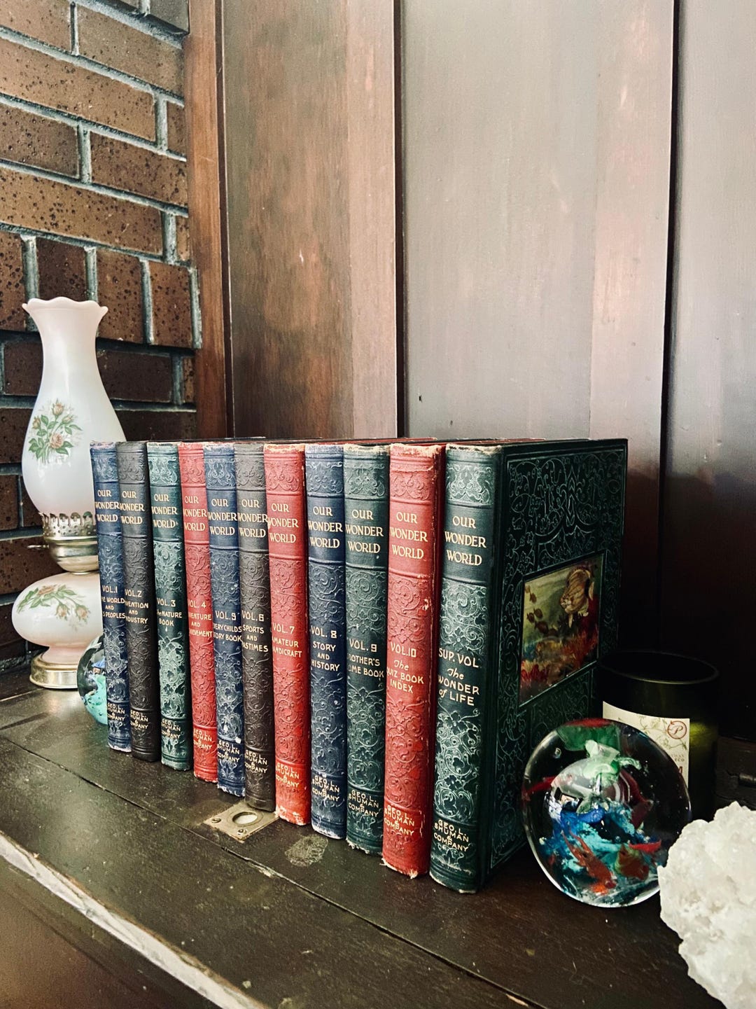 Complete Set of 11 Our Wonder World Children's Encyclopedia Antique ...