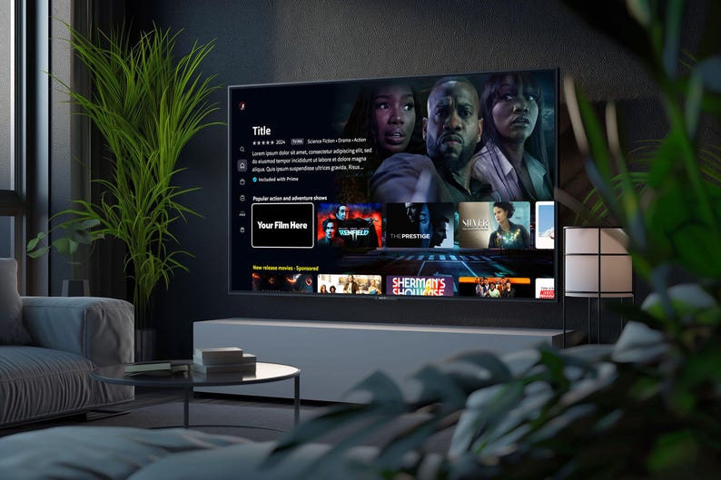 Prime Video-style Interface Mockup - Etsy