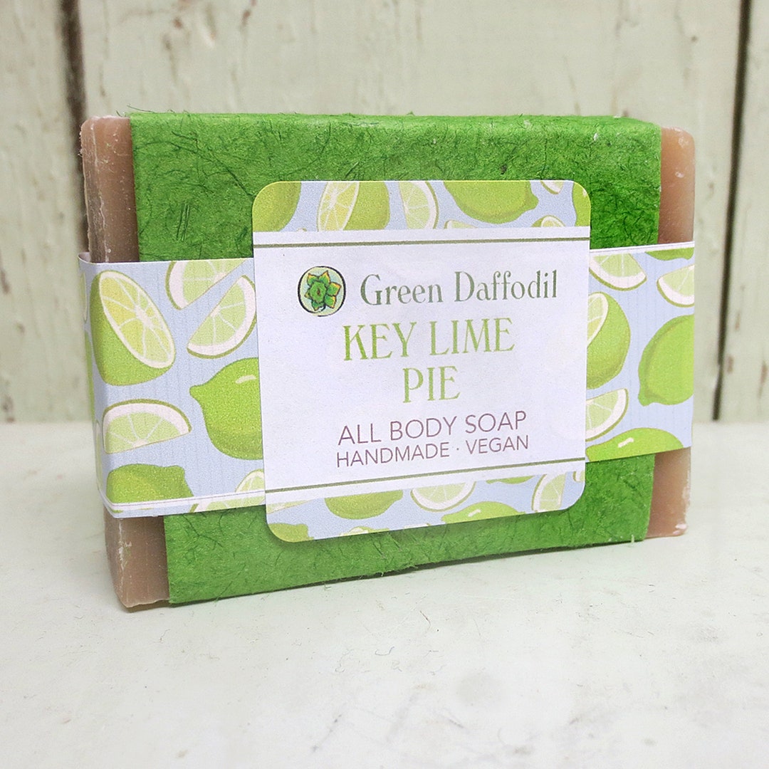 Key Lime Pie Bar Soap - Green Daffodil - All Body - Sweet- Tart - Key ...