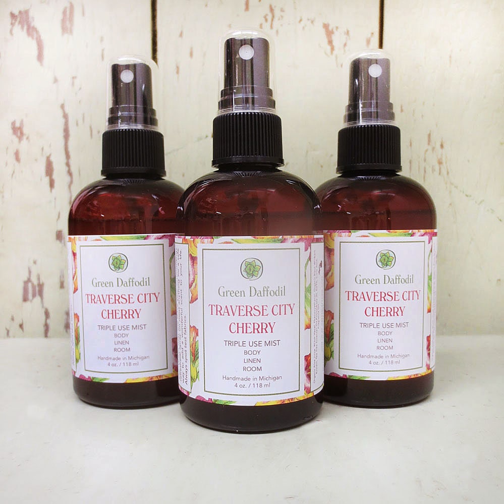 Traverse City Cherry Room Spray Mist Green Daffodil VEGAN | Etsy