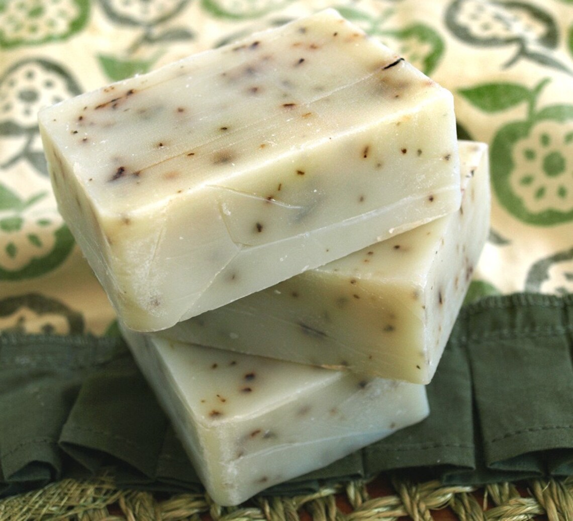 Peppermint Stick Bar of Soap Green Daffodil Christmas Essential Oil ...