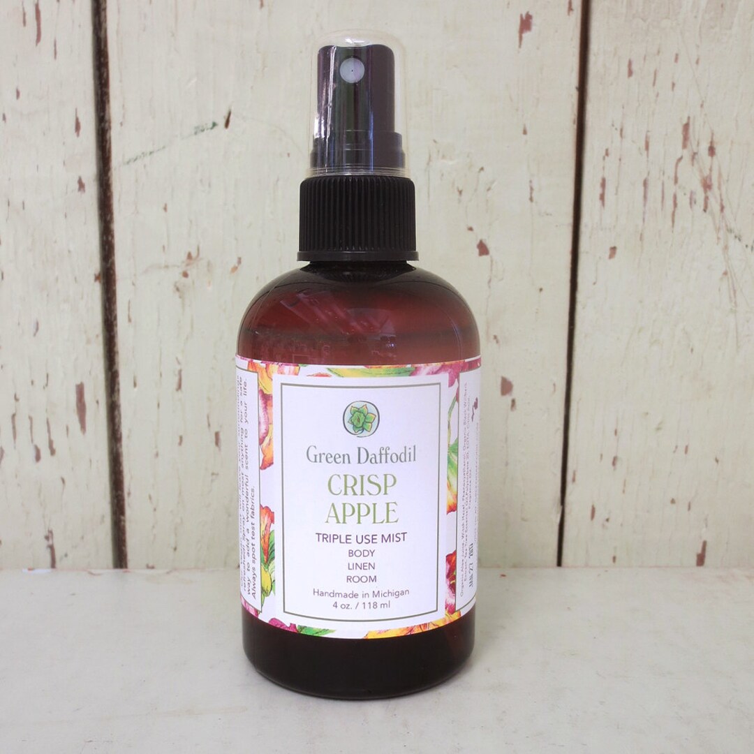 Crisp Apple Room Spray Mist - Green Daffodil - VEGAN - 4oz - Fall Cider ...