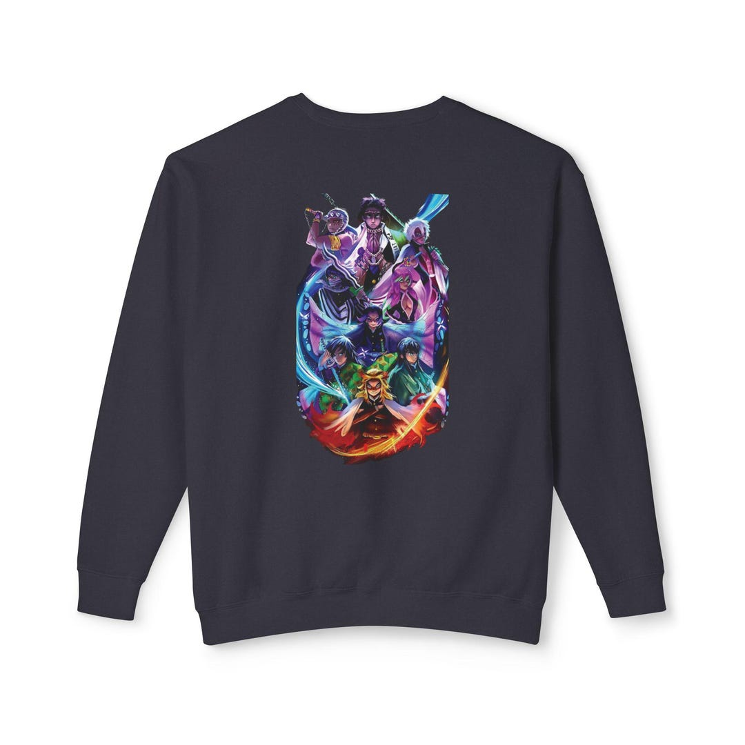 Demon Slayer-inspired Graphic Sweater Featuring Iconic Characters ...