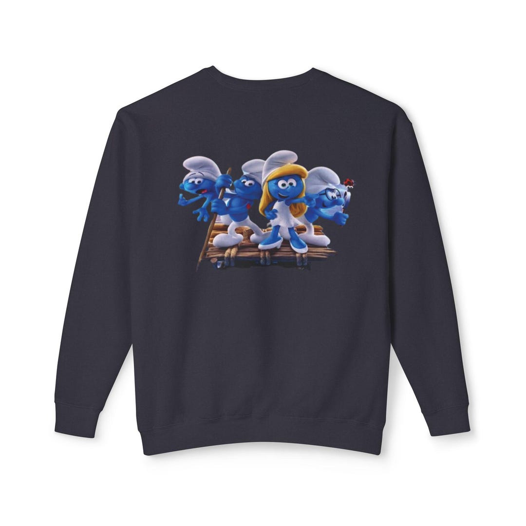 Smurf Adventure Crewneck Sweatshirt, Cute Cartoon Sweatshirt ...