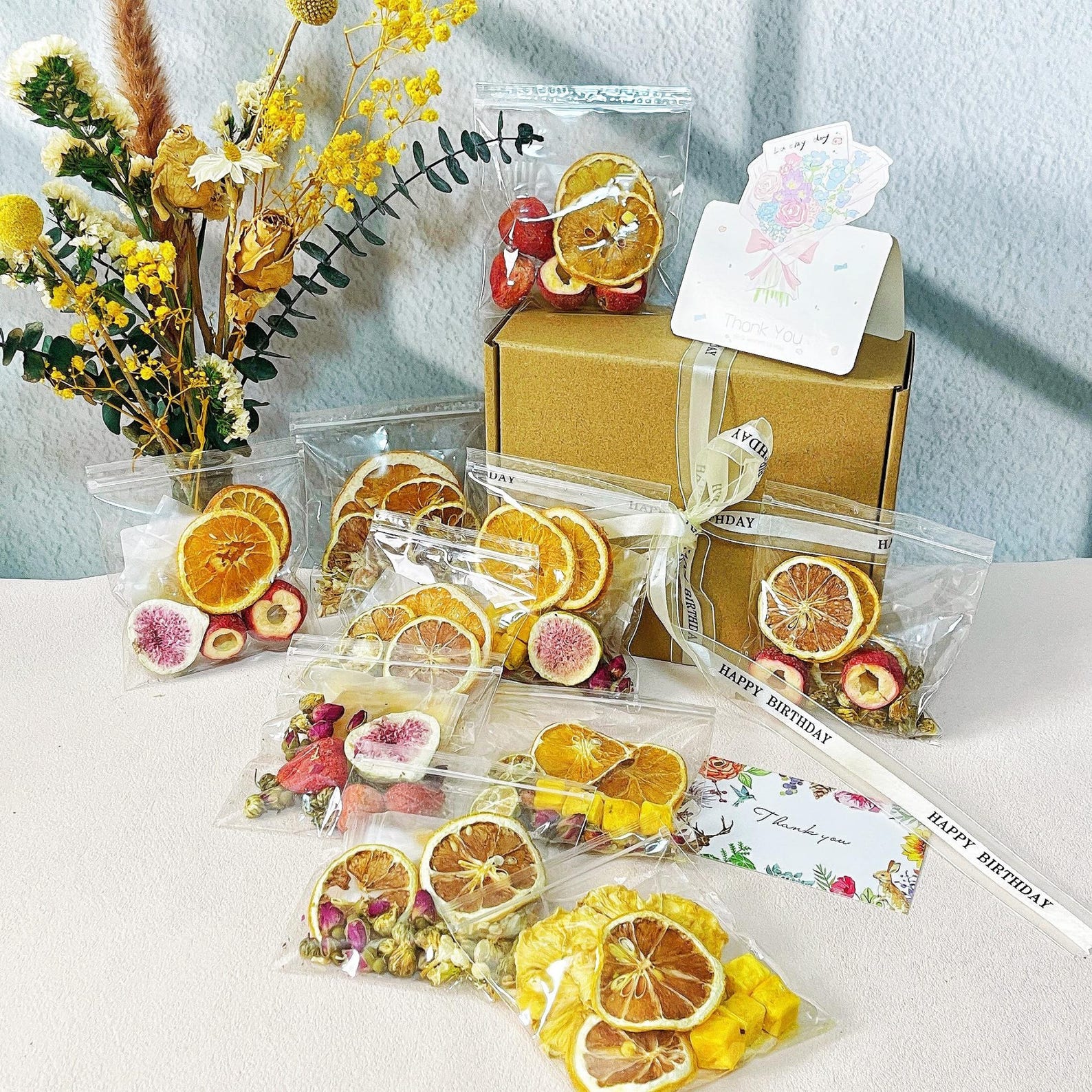 Handmade Fruit Tea Sampler Gift Set: 10 Vegan Herbal Blends Mother's ...