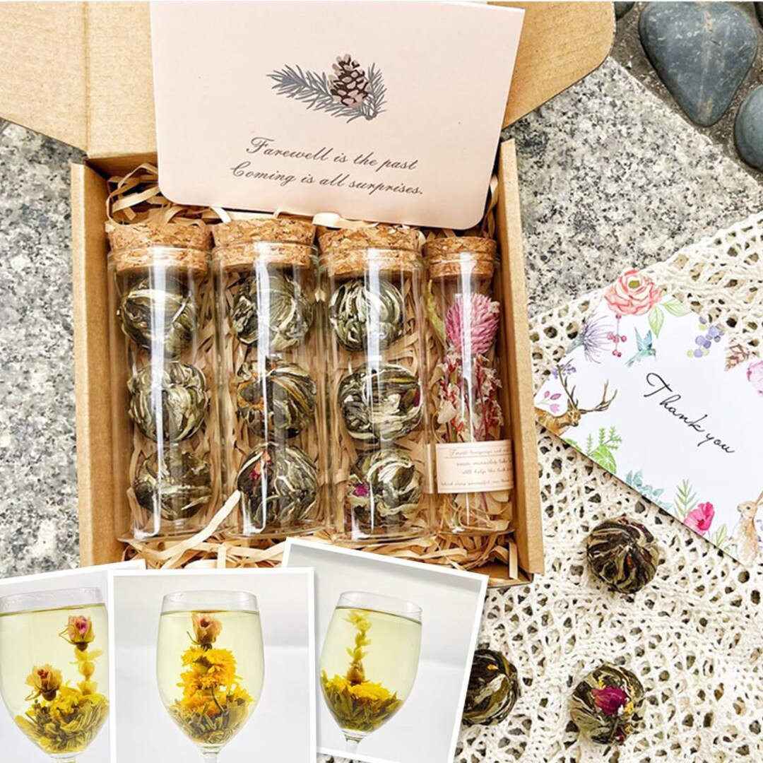 Blooming Harmony Tea Balls: Green Tea With Jasmine, Rose ,chrysanthemum ...