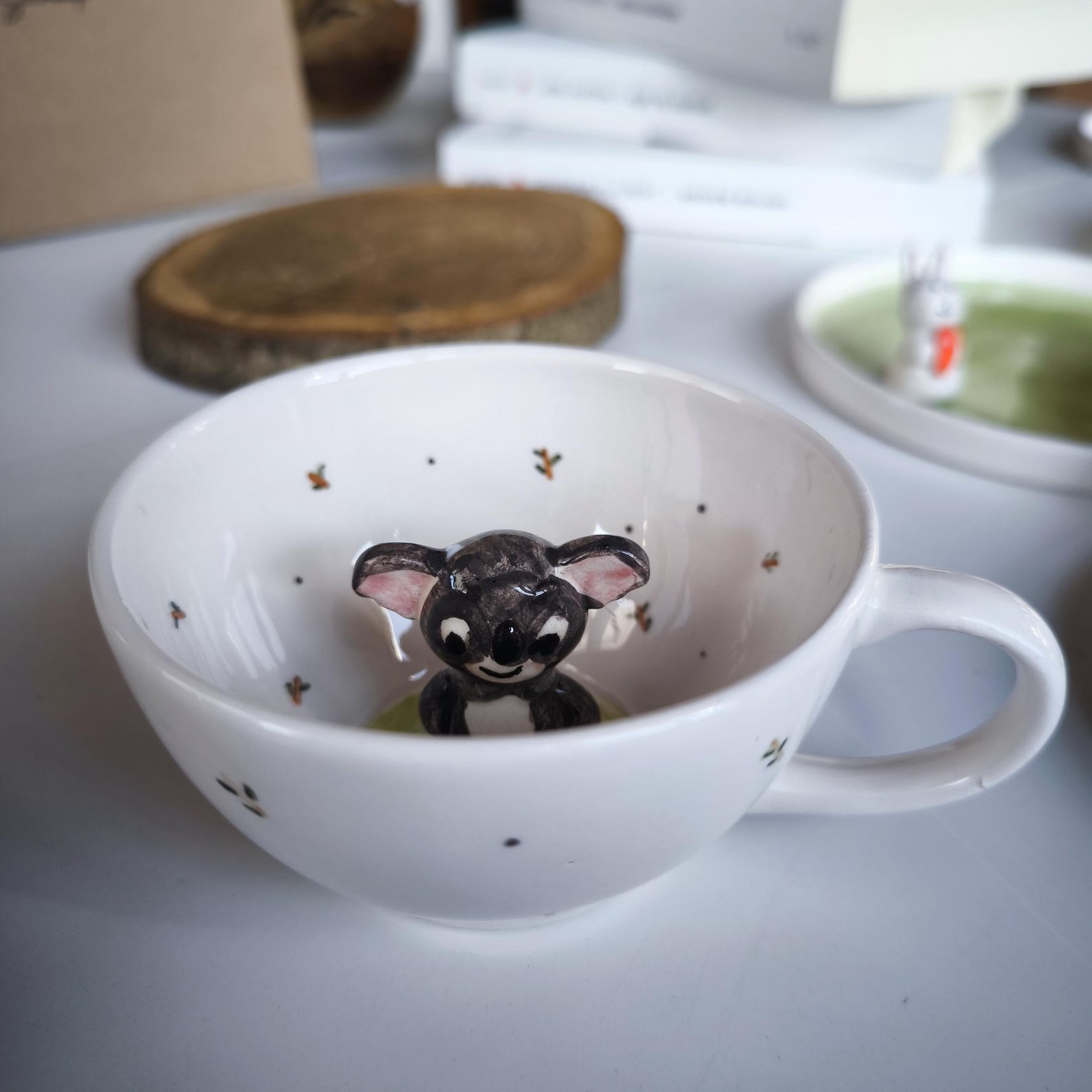 Koala Mug, Cute Koala Coffee Cup, Ceramic Koala Tea Mug, Hand Painted ...
