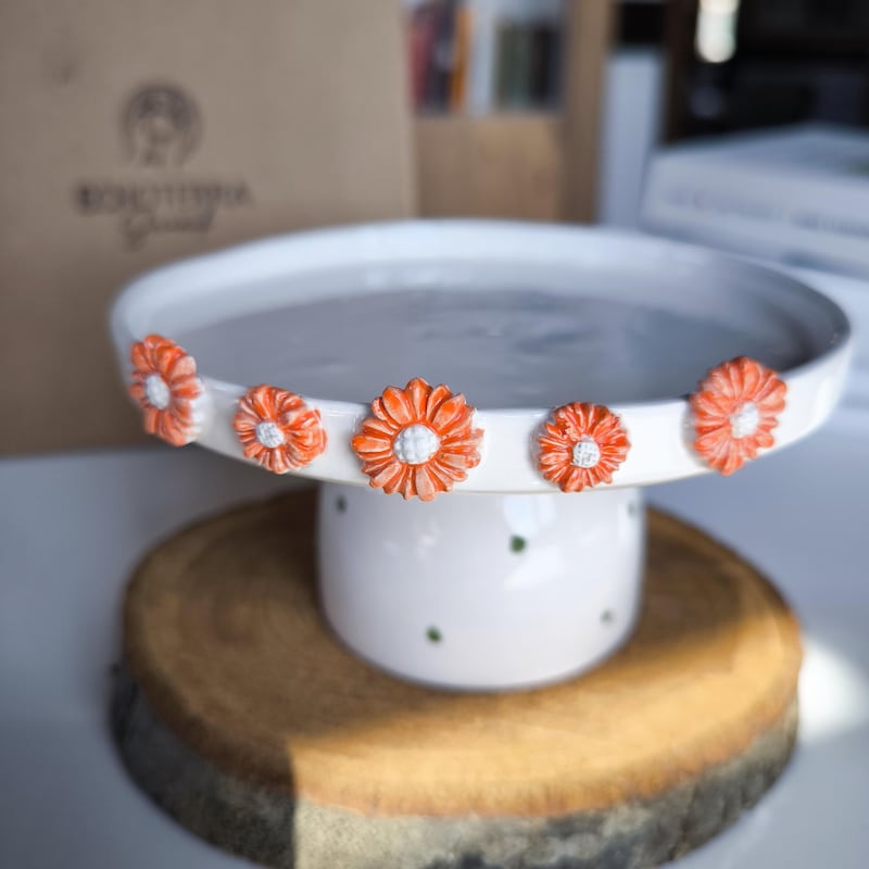 Ceramic Cake Stand - Etsy UK