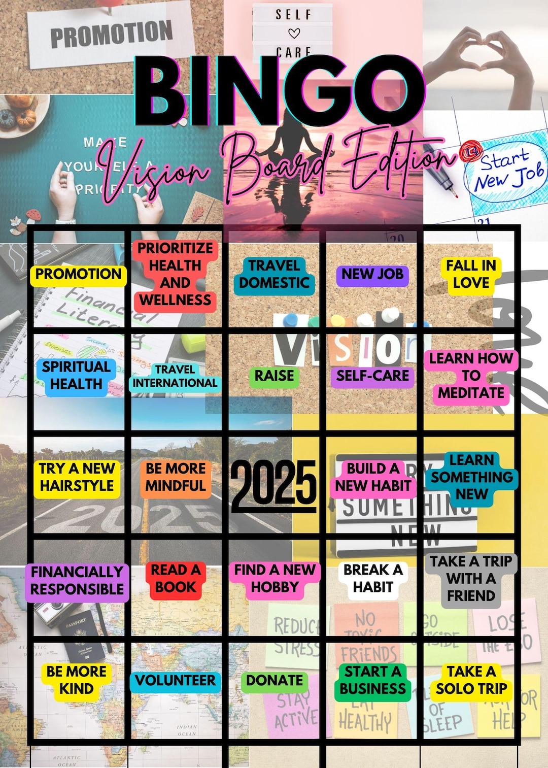 2025 Digital Vision Board - Etsy