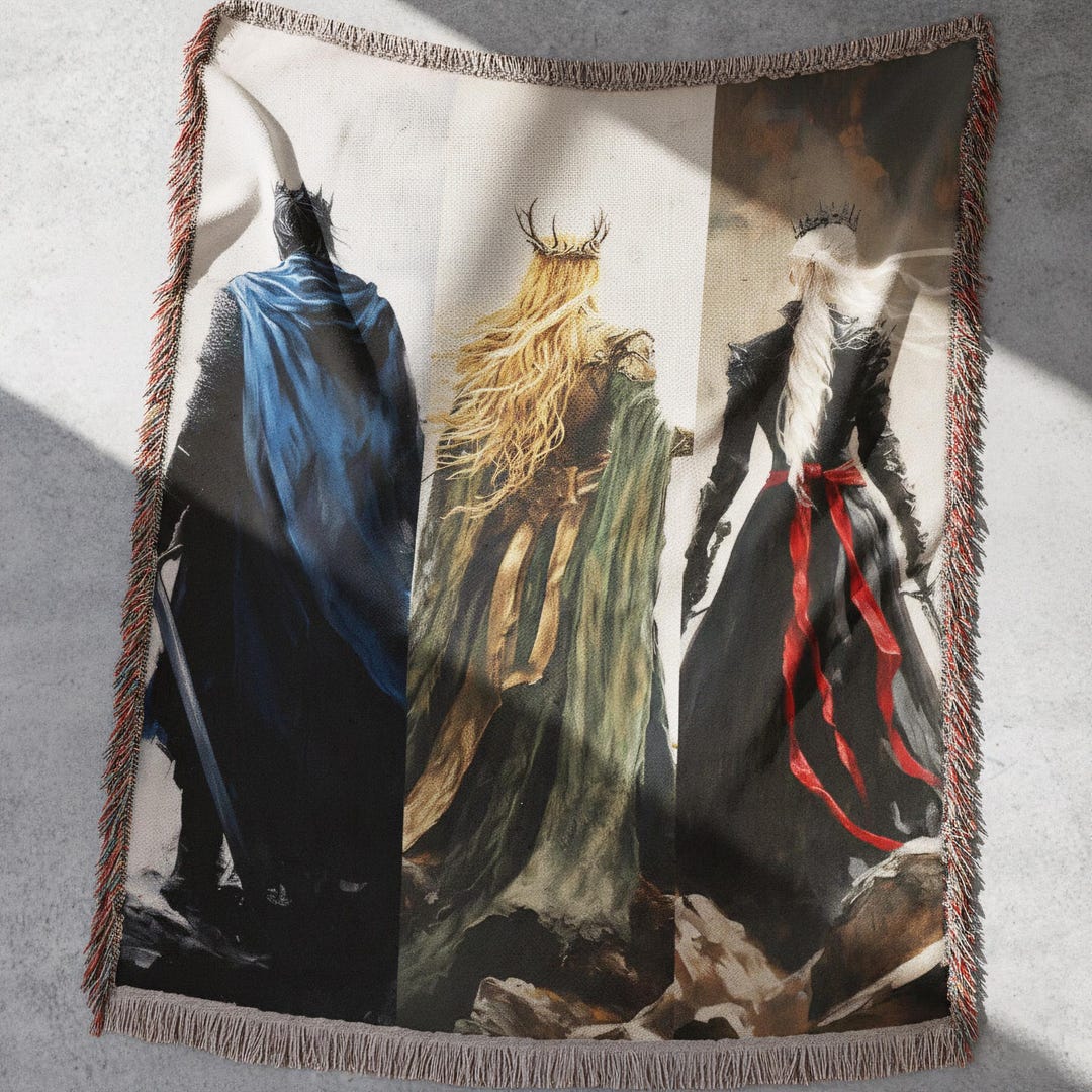 TOG Woven Throw Blanket ,aelin, Rowan & Manon ,romantasy Decor ,gift ...