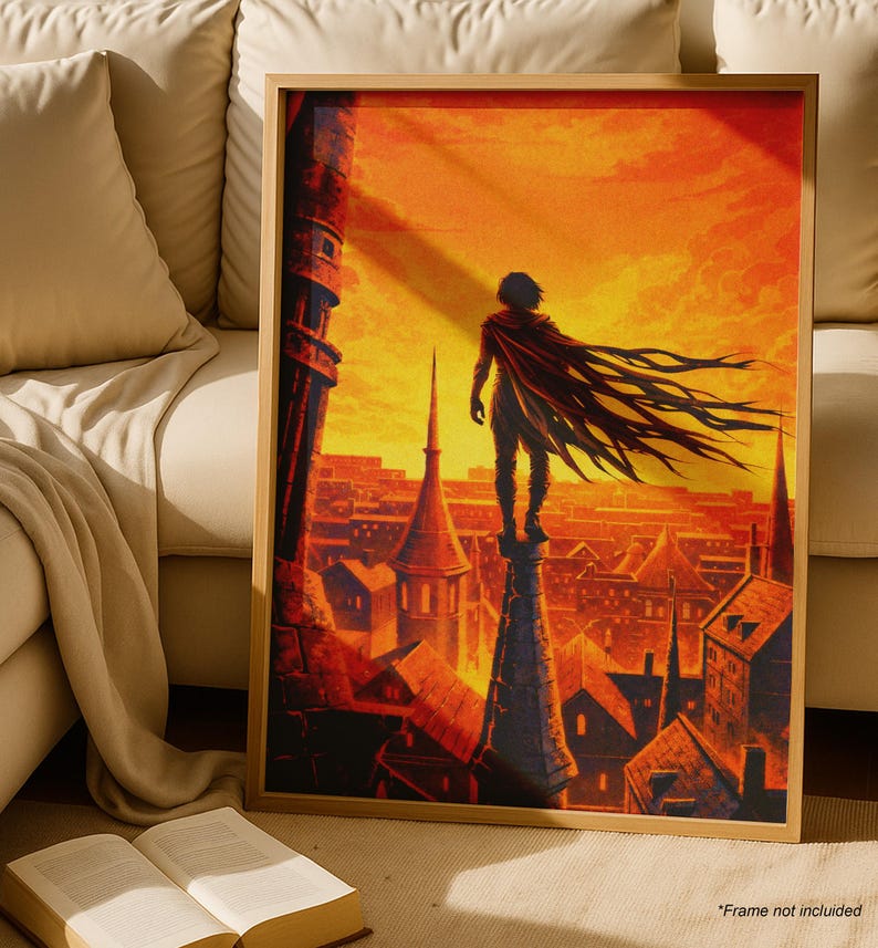Fantasy City Art, Mistborn Skyline Poster, Luthadel Scenery, Scadrial ...