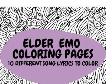 emo band coloring book