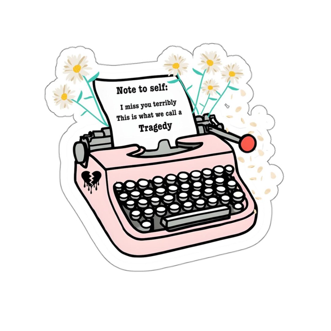 Note to Self, I Miss You Terribly Inspired Sticker, Elder Emo Sticker ...