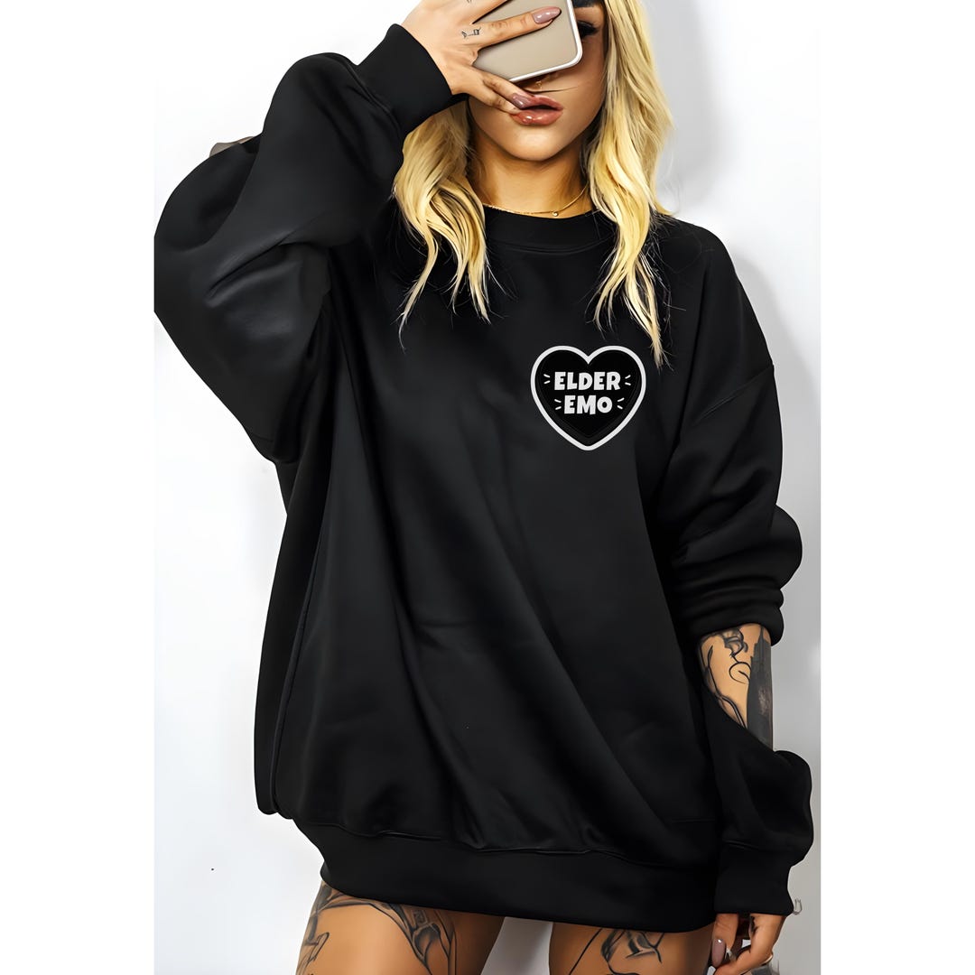 Elder Emo 'it Was Never a Phase' Sweater | Nostalgic 2000s Scene ...