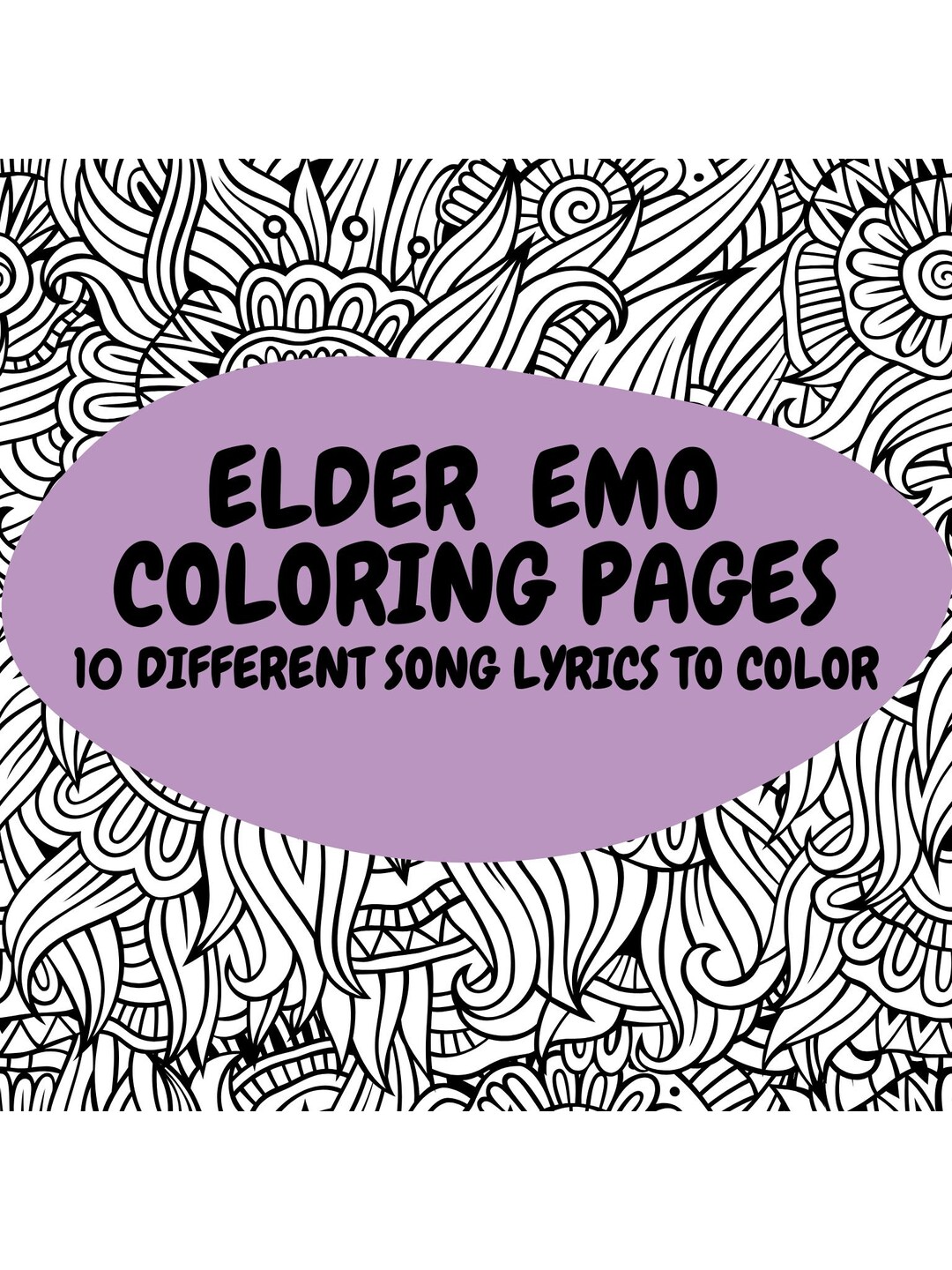 Elder Emo Coloring Book Pages, Adult Coloring Download, Emo Band ...